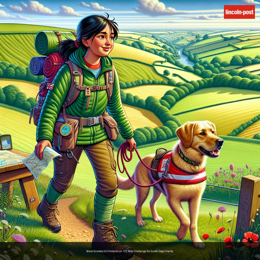 Brave Grimsby Girl Embarks on 122-Mile Challenge for Guide Dogs Charity ...